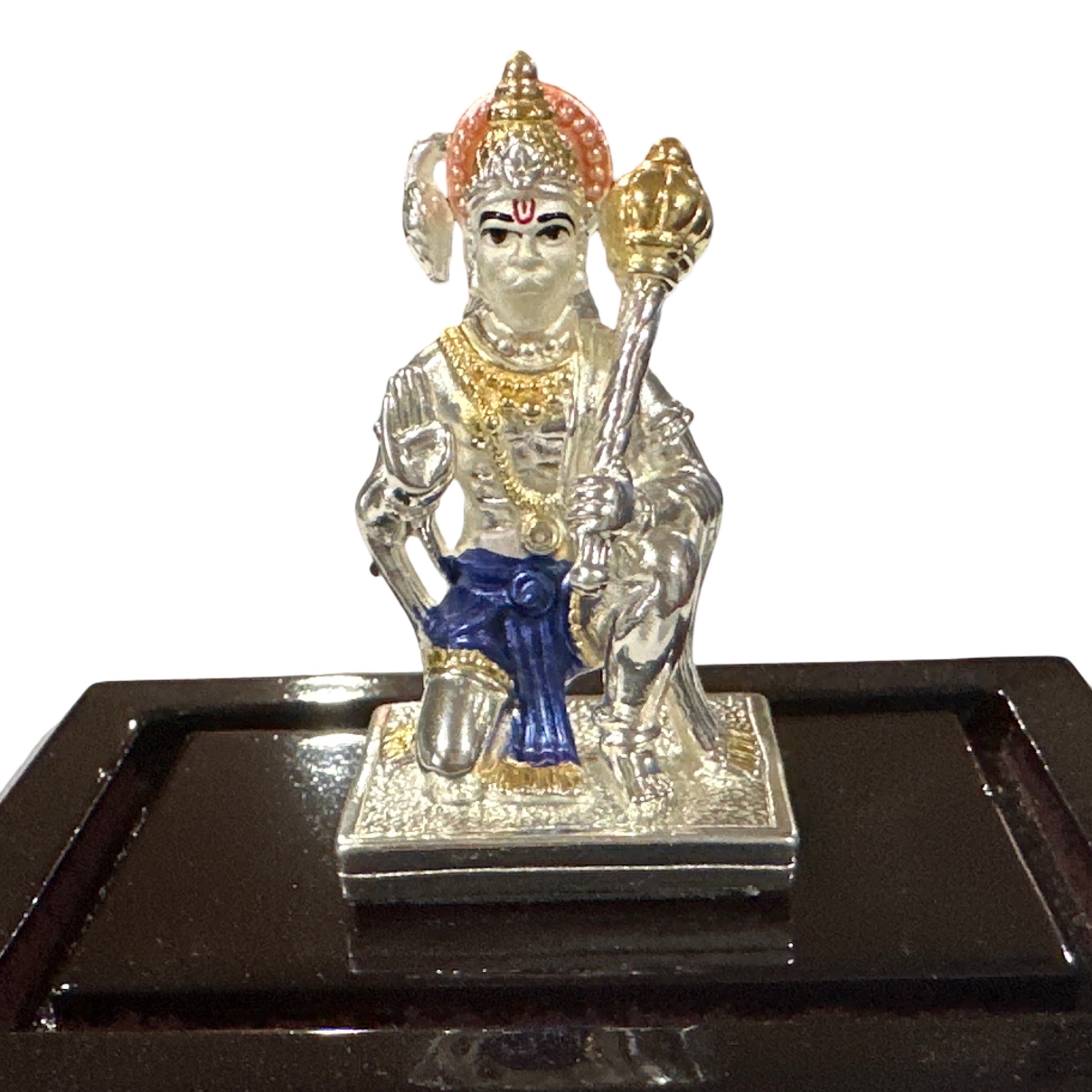 999 Pure Silver Lord Hanuman 2.0-inch Tall Idol / Statue / Murthi (Fig