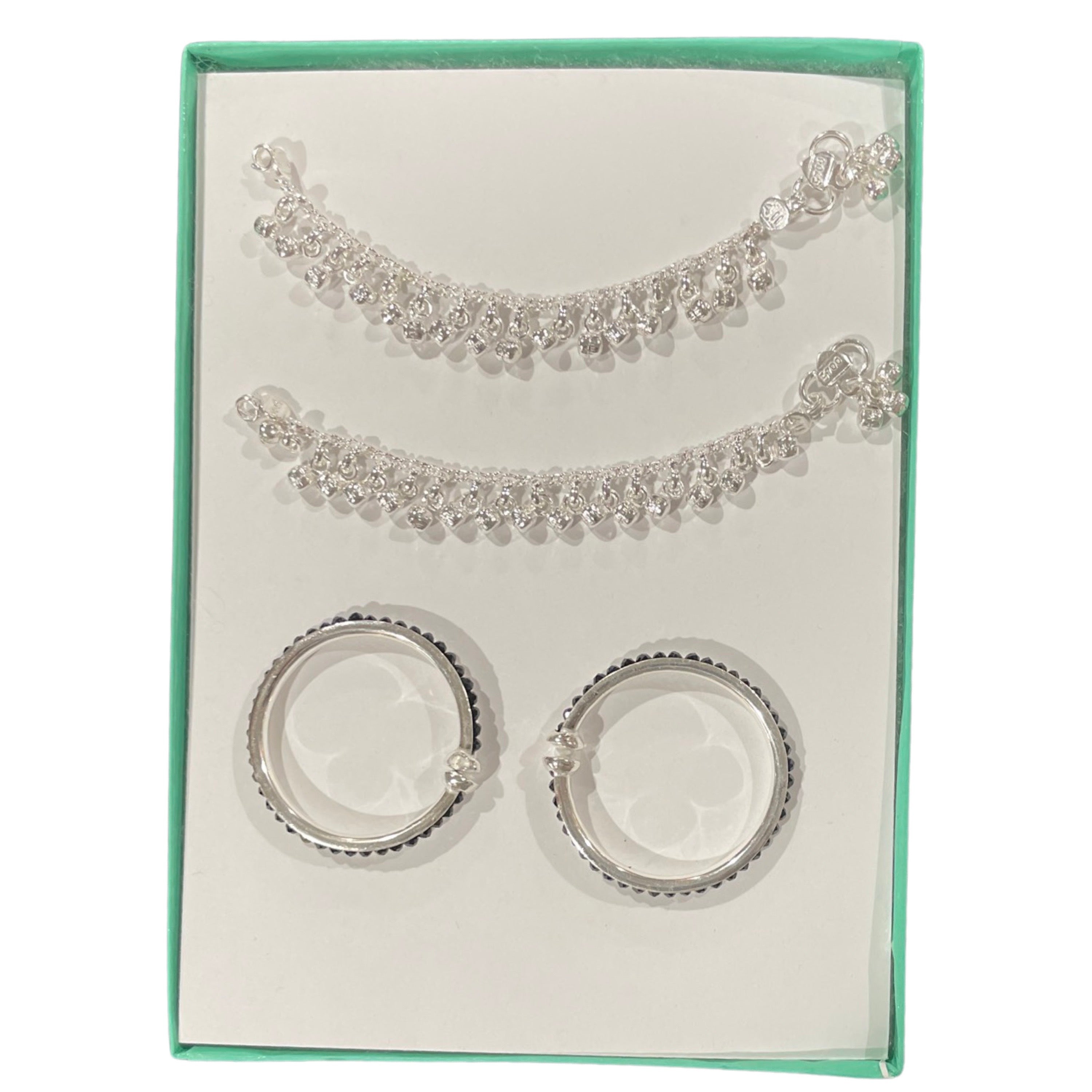 700 Silver New Born Girls Gift Set - Box#10