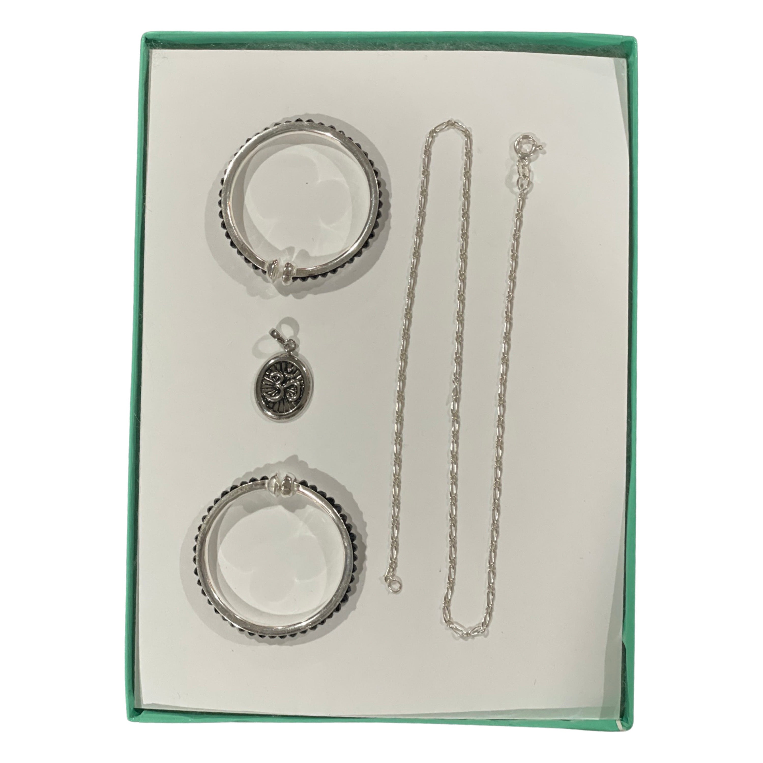 925 Sterling Silver New Born Kid Gift Set - Box#09