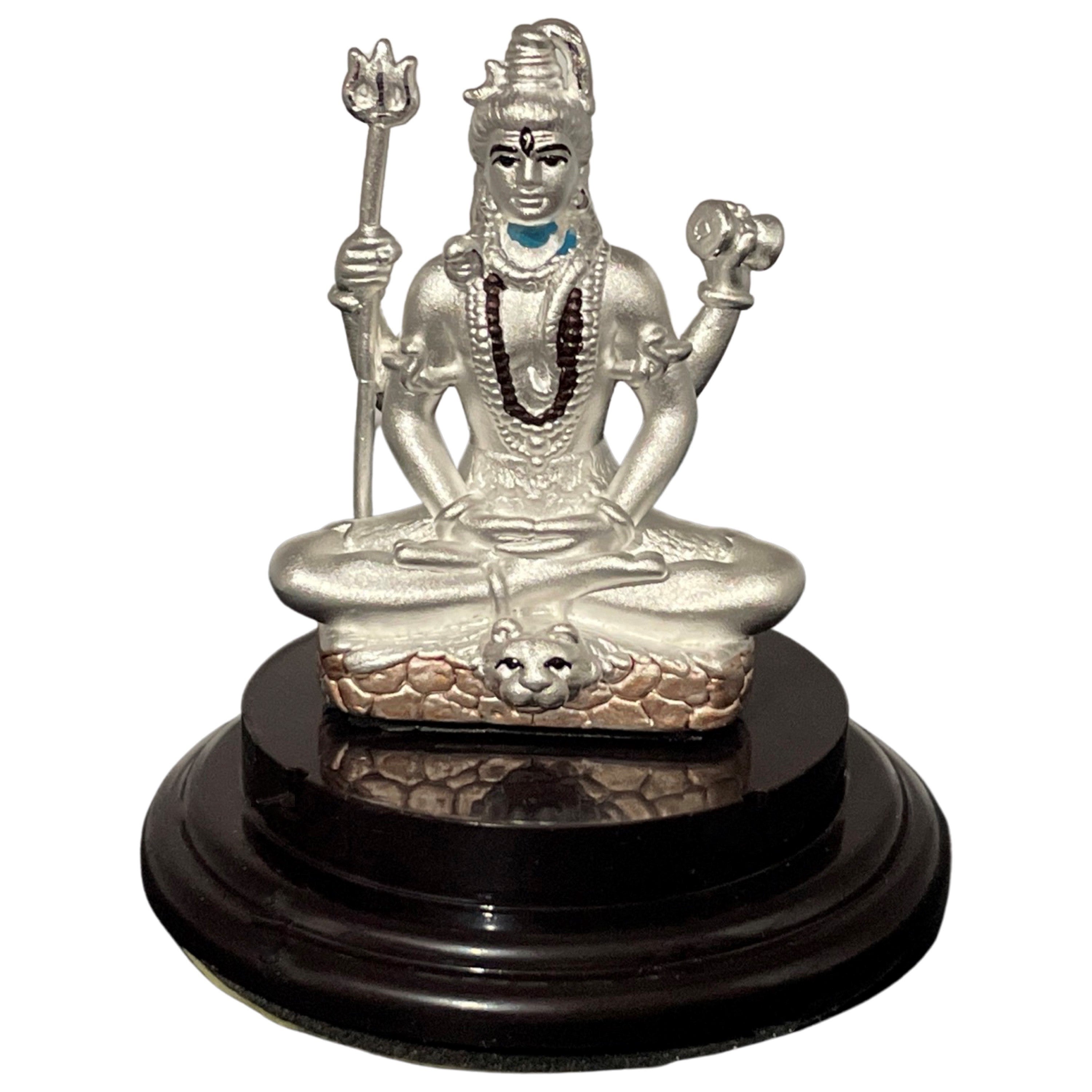 999 Pure Silver Lord Shiva Idol / Statue / Murti (Figurine #11)